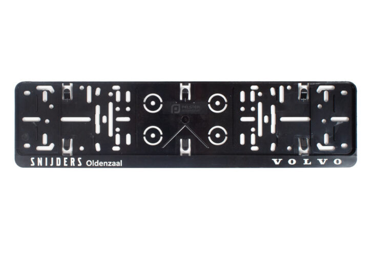 Kentekenplaathouder met eigen tekst en logo l Pelster Automotive